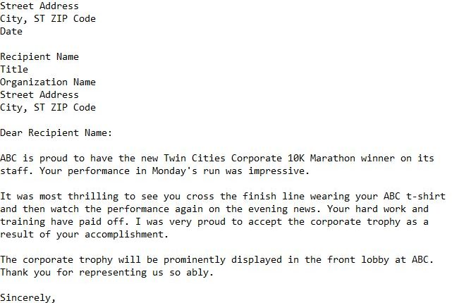 How To Write Acknowledgement For Performance Review